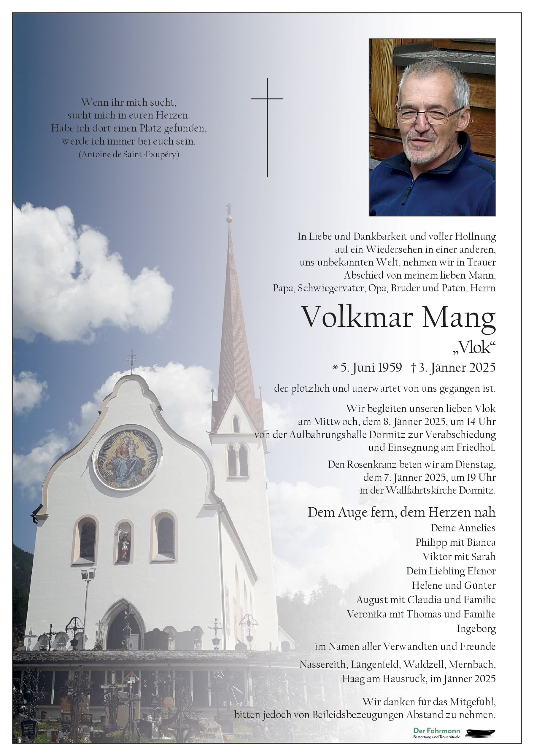 Volkmar Mang - Der Fährmann – Bestattung und Trauerrituale