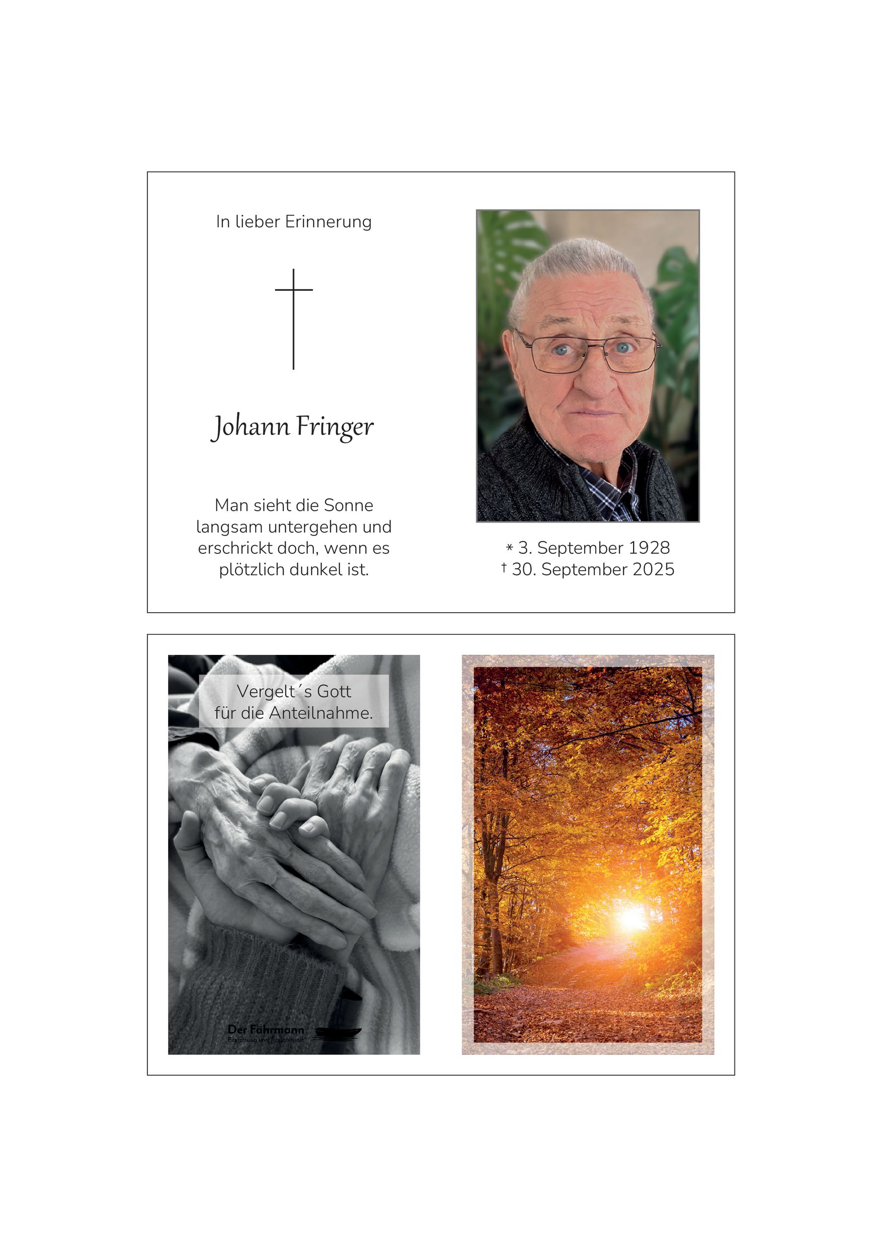 Johann Fringer - Der Fährmann – Bestattung und Trauerrituale